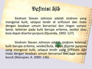 SYNDROM STEPHEN JONSHON (SSJ) | PPTX