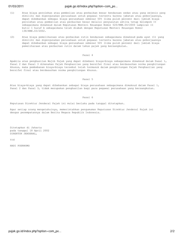 Kep220 2002(biaya hp) | PDF