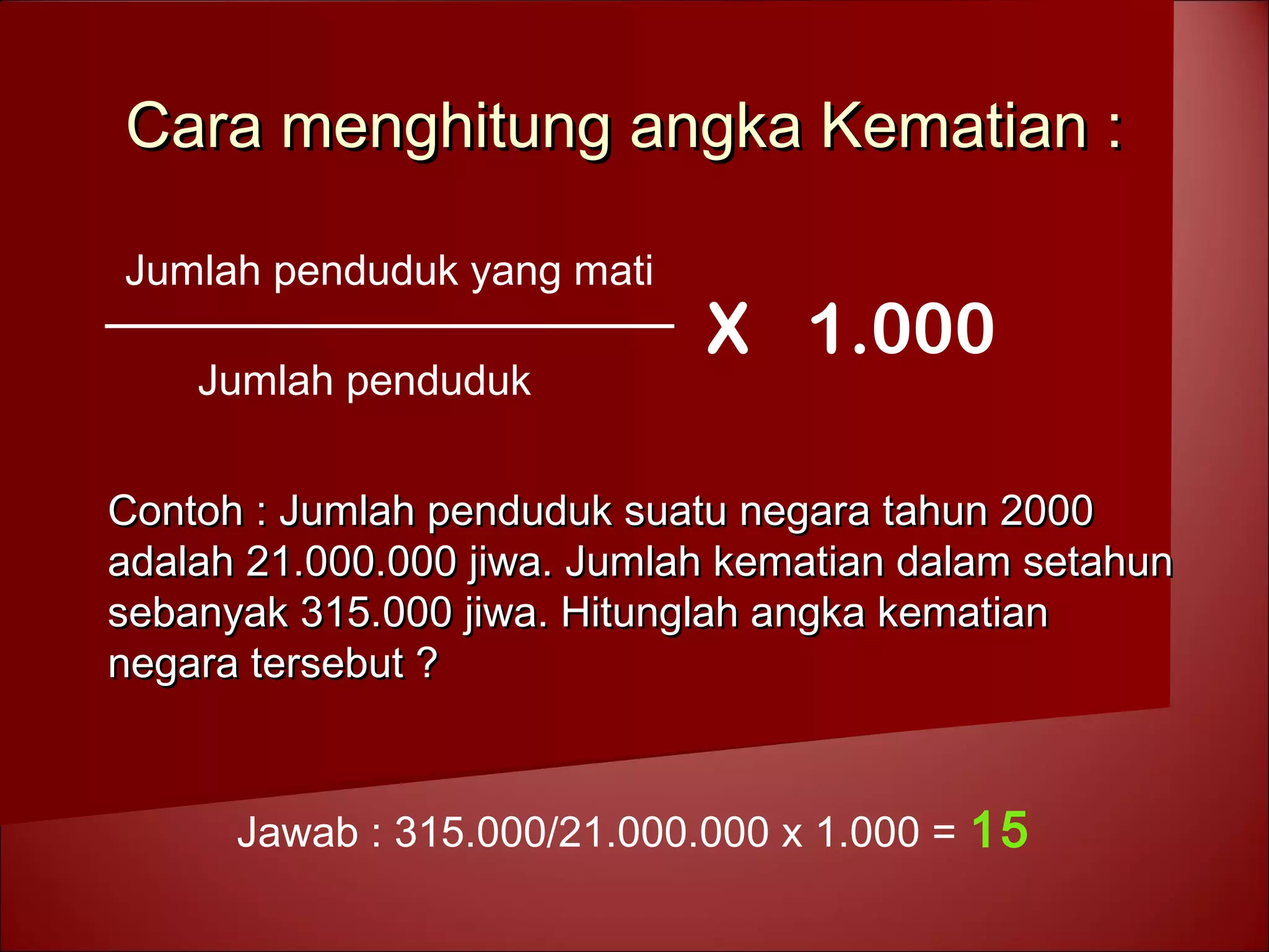 Kepadatan populasi manusia | PPT