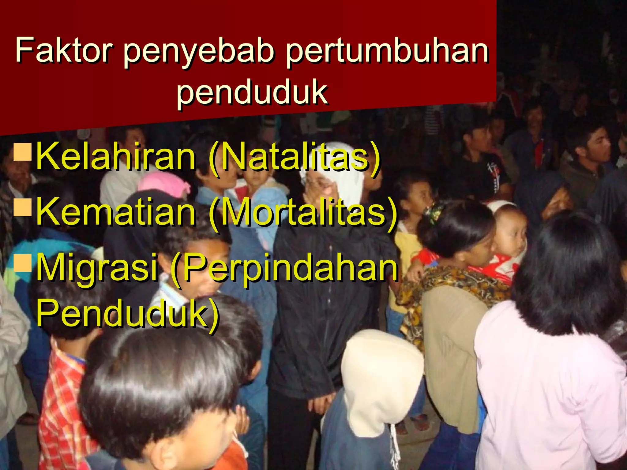 Kepadatan populasi manusia | PPT