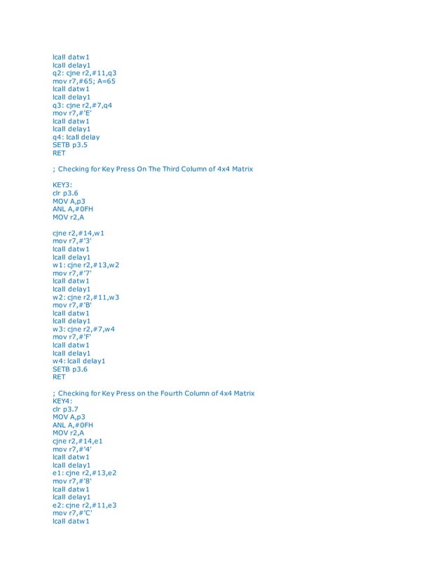 Kepad lcd 8051 | PDF