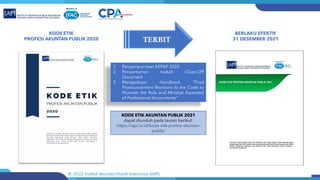 kode etik profesi akuntan publik sesi 1 iapi | PDF