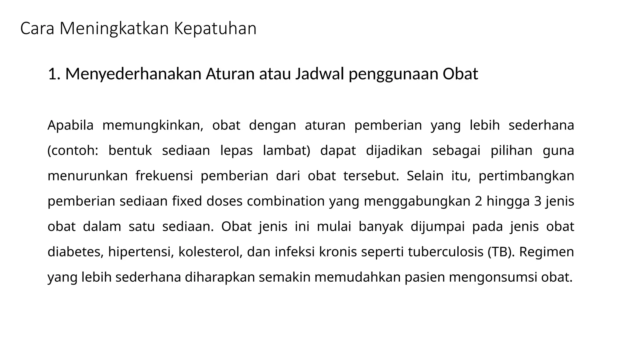 KONSEP KEPATUHAN DALAM PEMBERIAN OBAT PADA KRONIS | PPTX