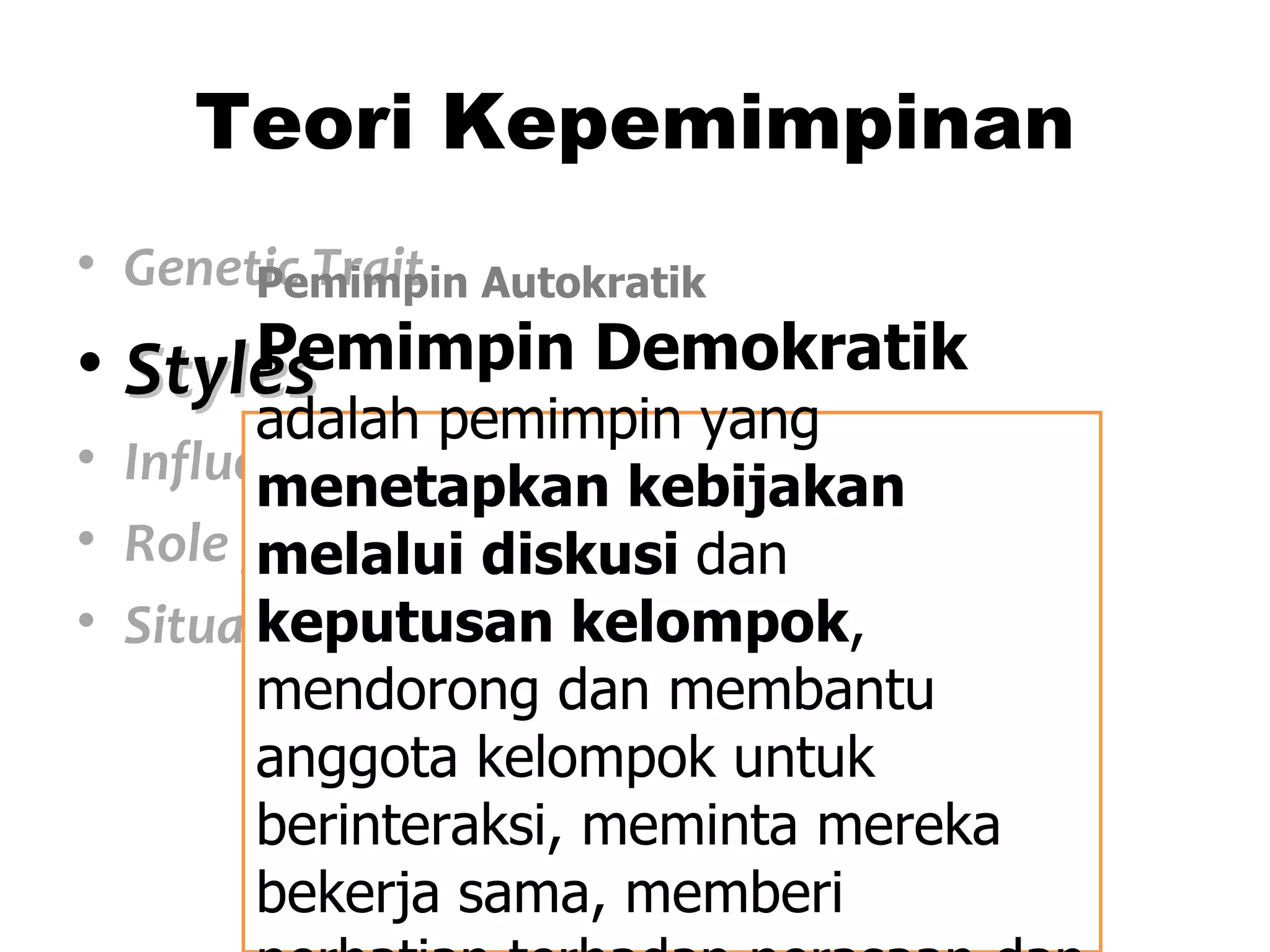 Kepemimpinan | PPT