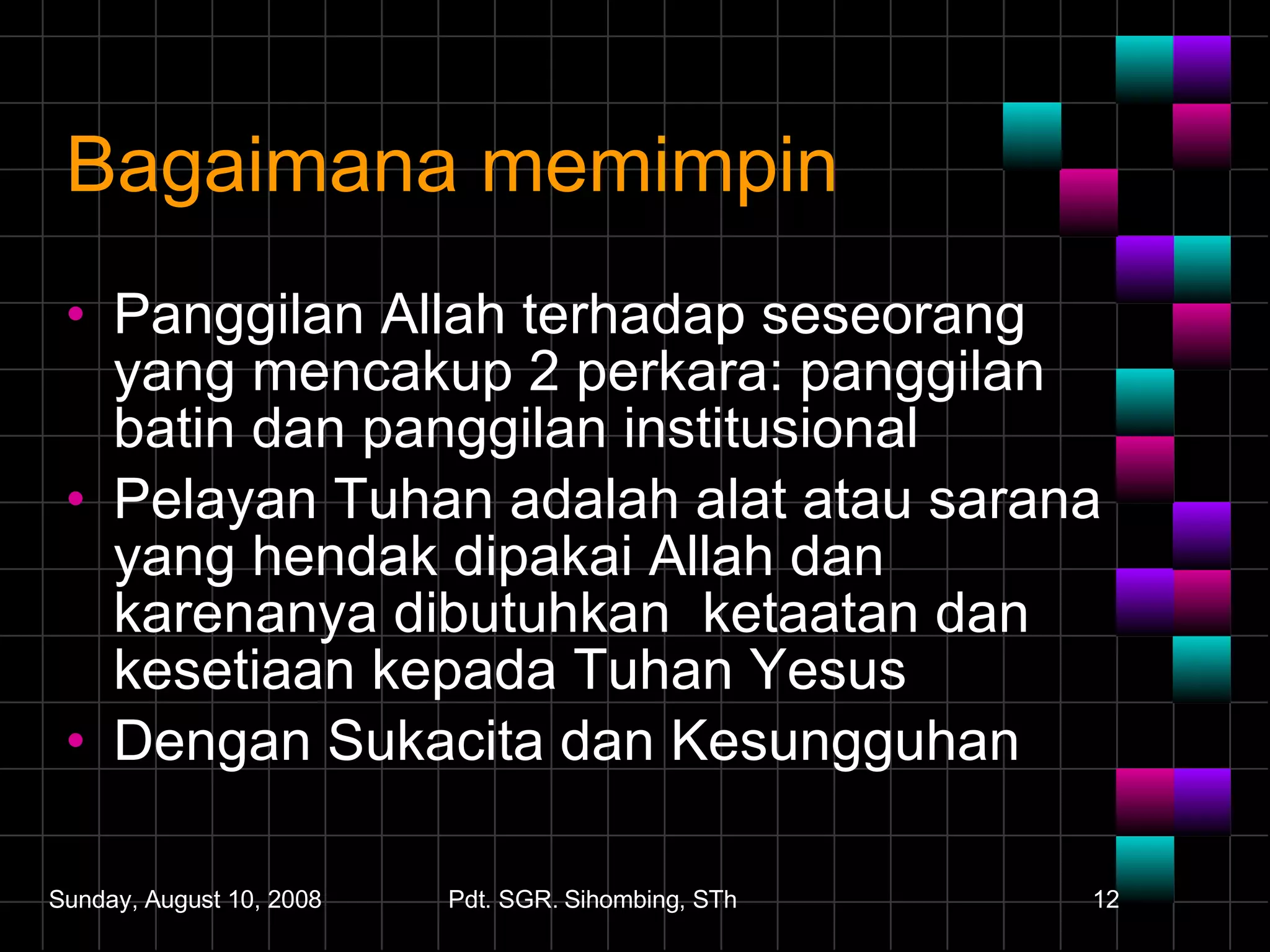Kepemimpinan Bpk | PPT