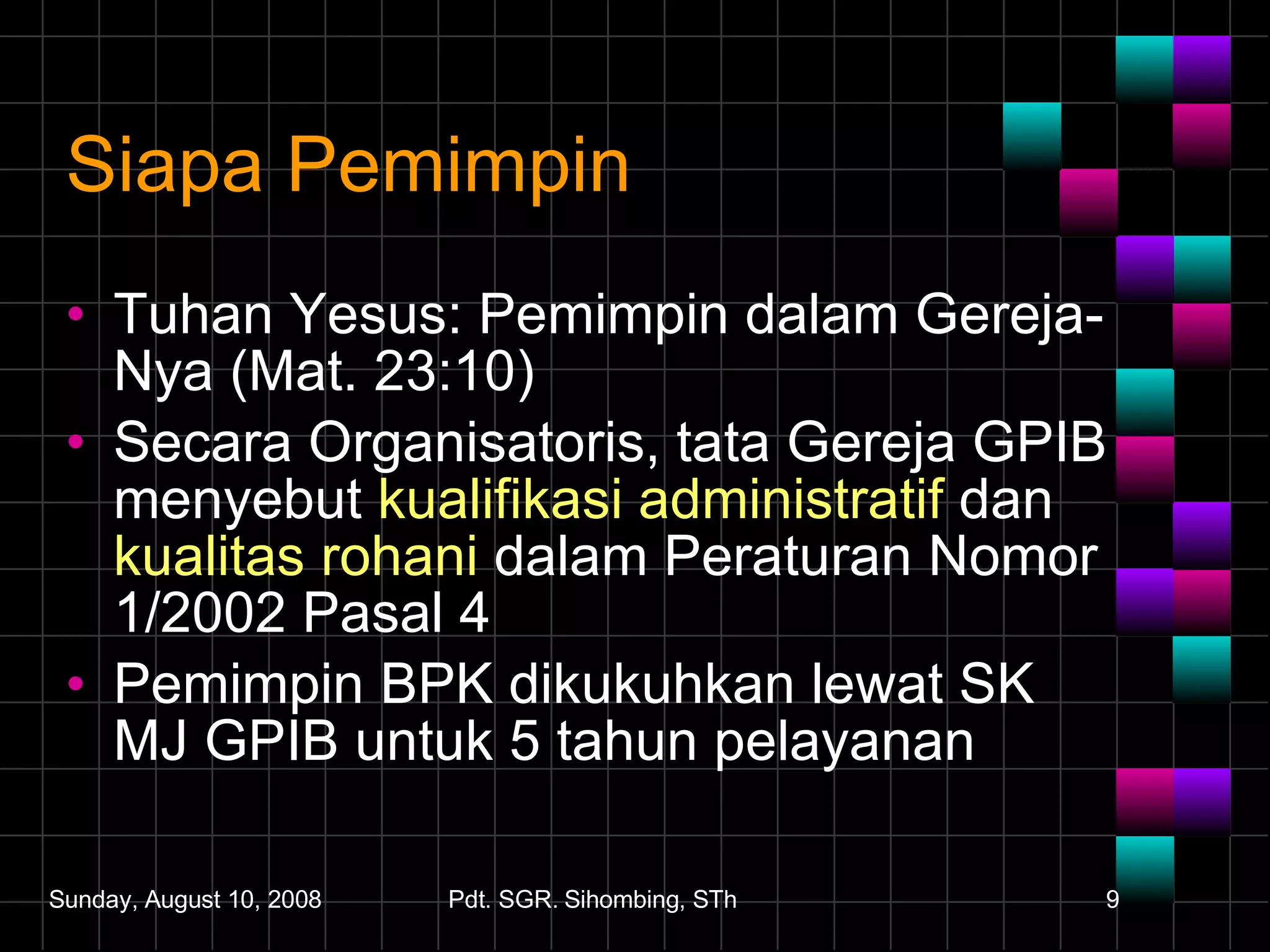 Kepemimpinan Bpk | PPT