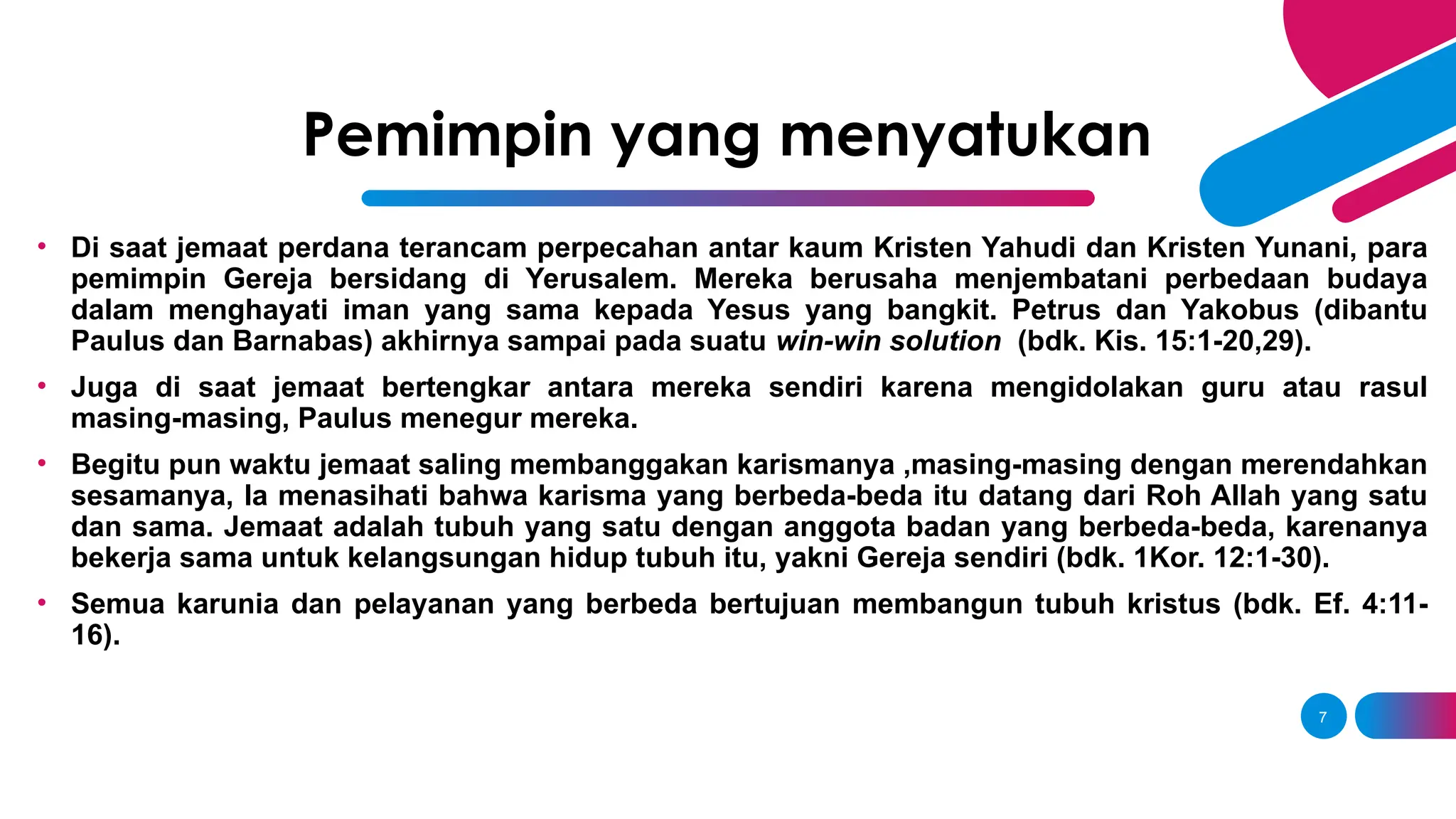 PPT tentang teladan KEPEMIMPINAN - Belajar dari Yesus. pptx | PPTX