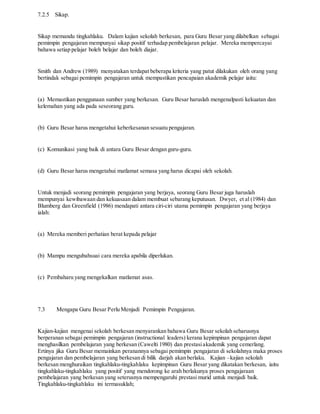 Kepemimpinan guru besar dalam organisasi sekolah | DOCX