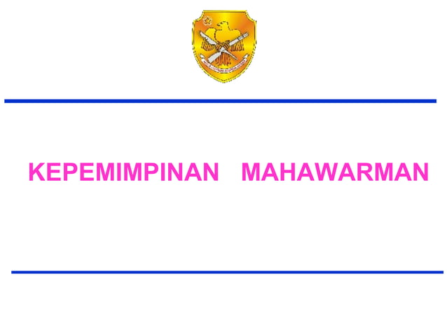 Module Kepemimpinan Korps Menwa Indonesia | PPT