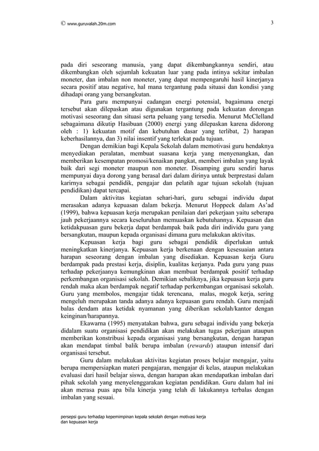 Kepemimpinan motivasi kinerja1 | PDF