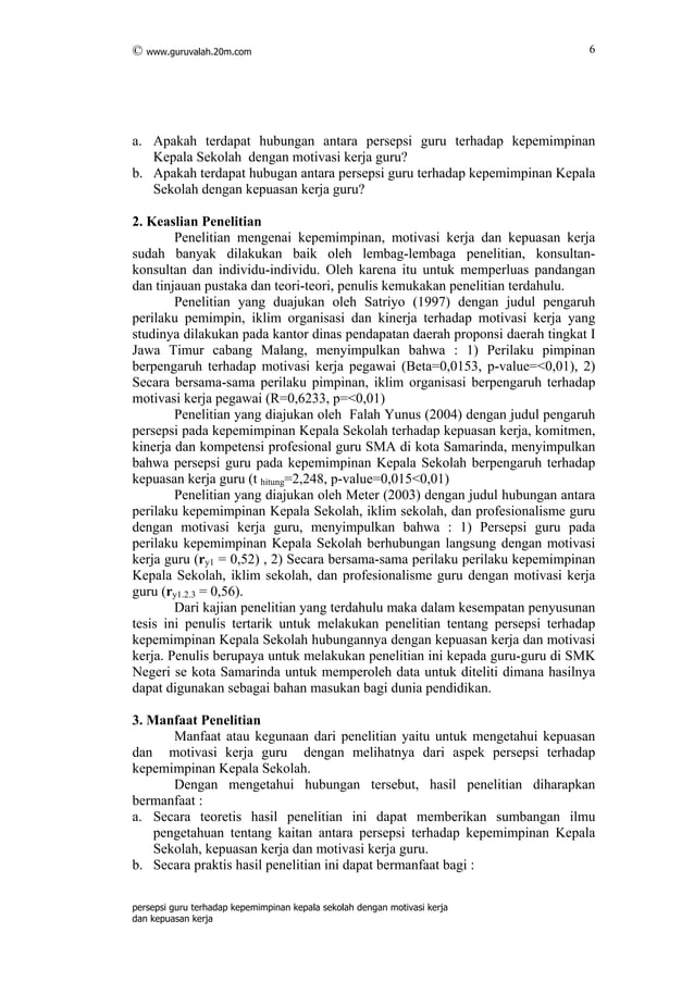 Kepemimpinan motivasi kinerja1 | PDF