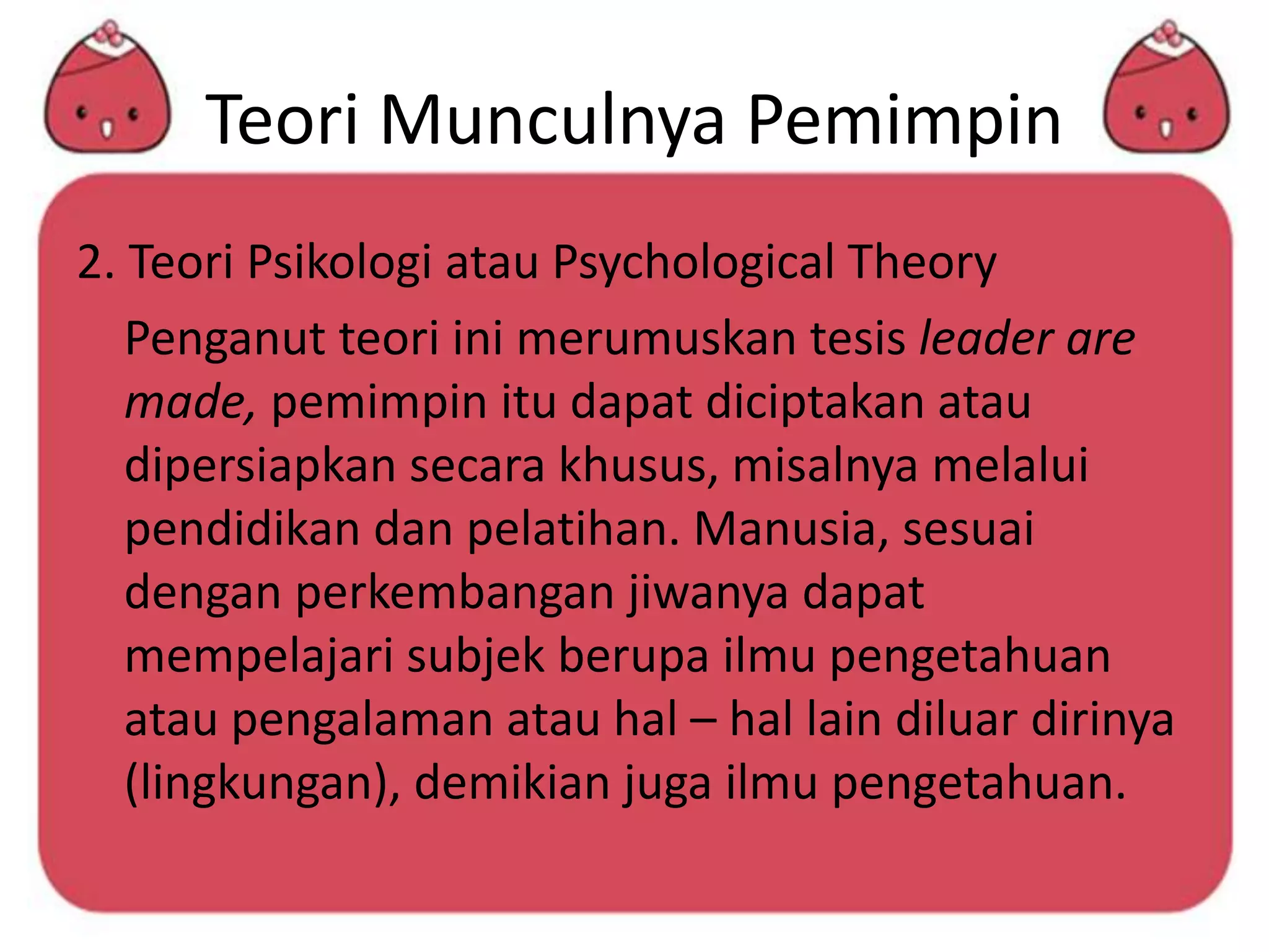 Teori Kepemimpinan | PPTX