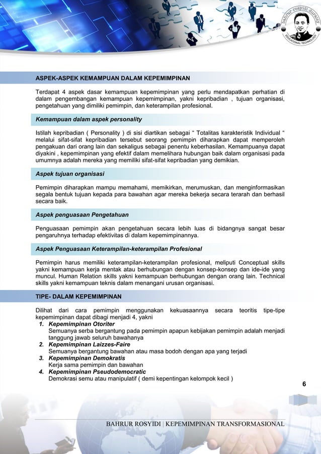 Kepemimpinan transformasional | PDF