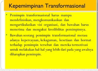 Kepemimpinan transformasional | PPT