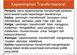 Kepemimpinan transformasional | PPT