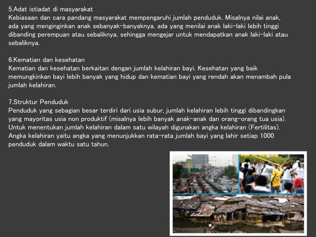 Kependudukan dan lingkungan hidup | PPTX