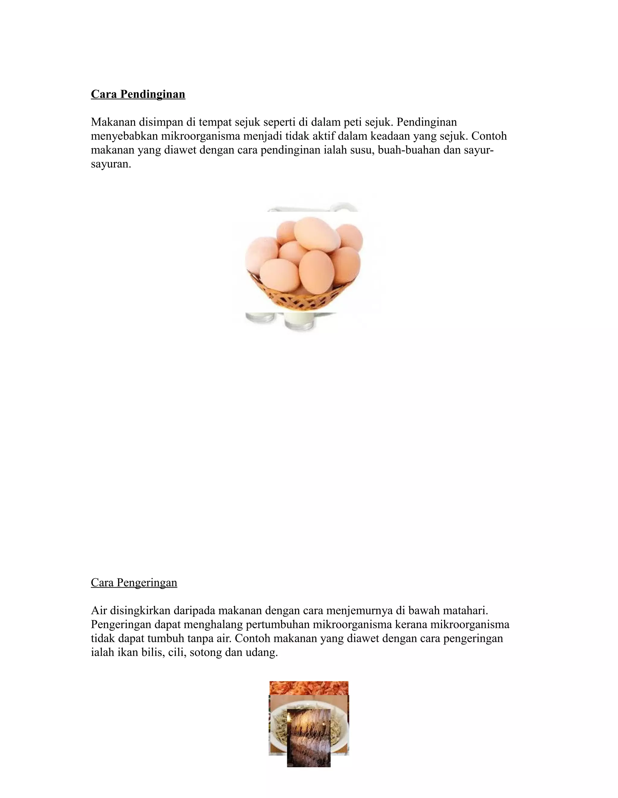 Kepentingan pengawetan makanan | DOC
