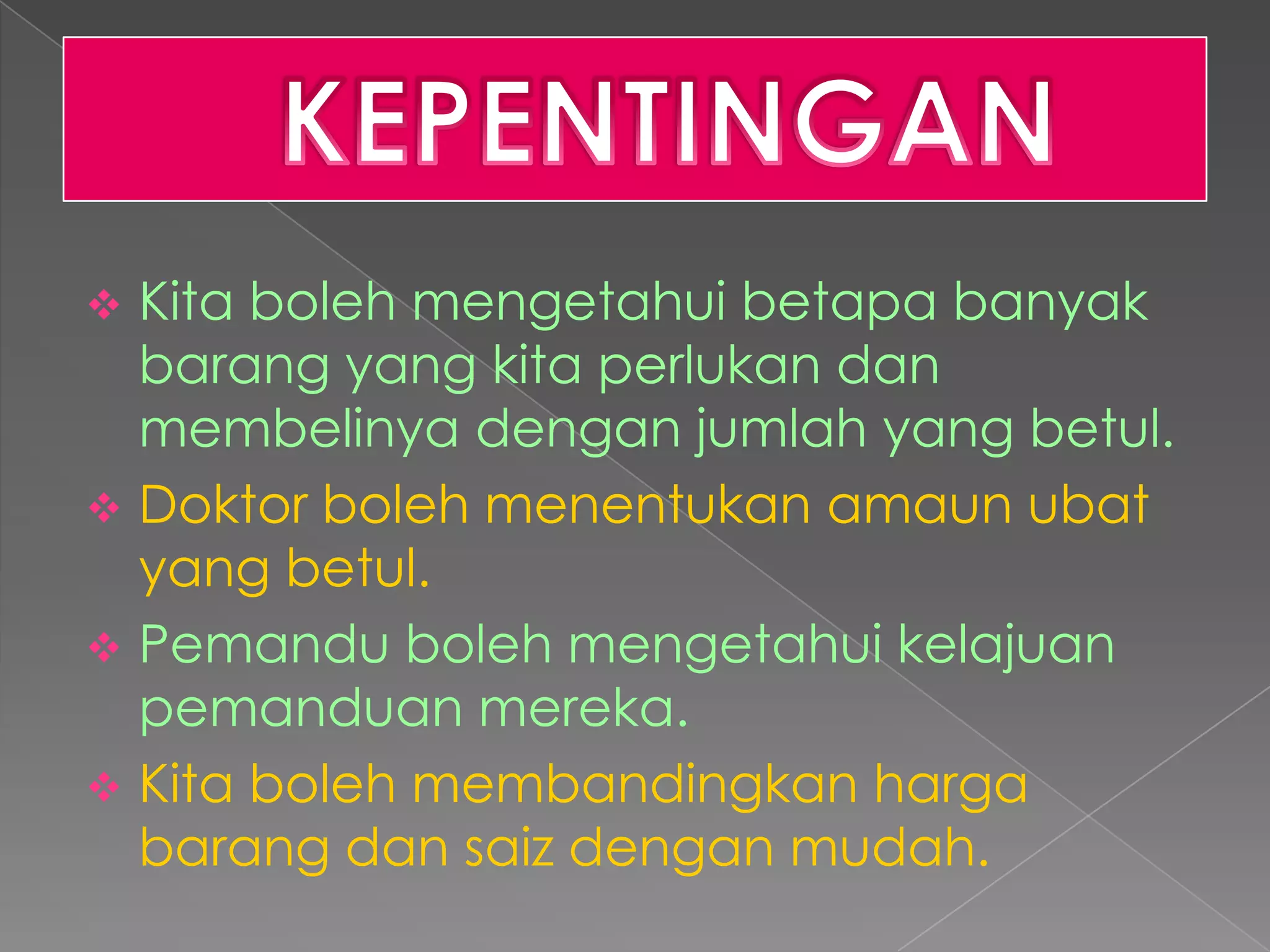 Kepentingan piawai (full) by intan azureen | PPT