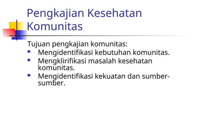 asuhan keperawatan komunitas pada agregat keperawatan | PPT