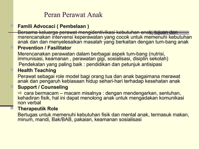 Keperawatan anak dalam konteks keluarga | PPT