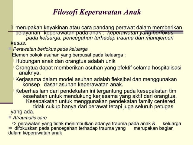 Keperawatan anak dalam konteks keluarga | PPT