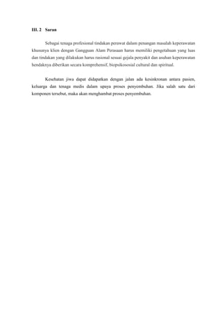 Keperawatan jiwa askep gangguan alam perasaan (mood) | DOCX