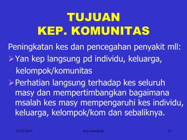 Keperawatan komunitas | PPT