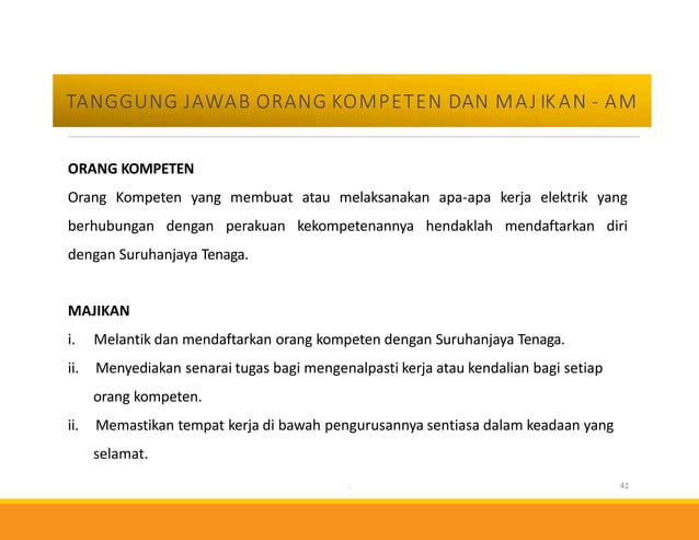 Syarat Keperluan Menjadi Orang Kompeten | PPTX