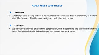 Kepha constructions | PPT