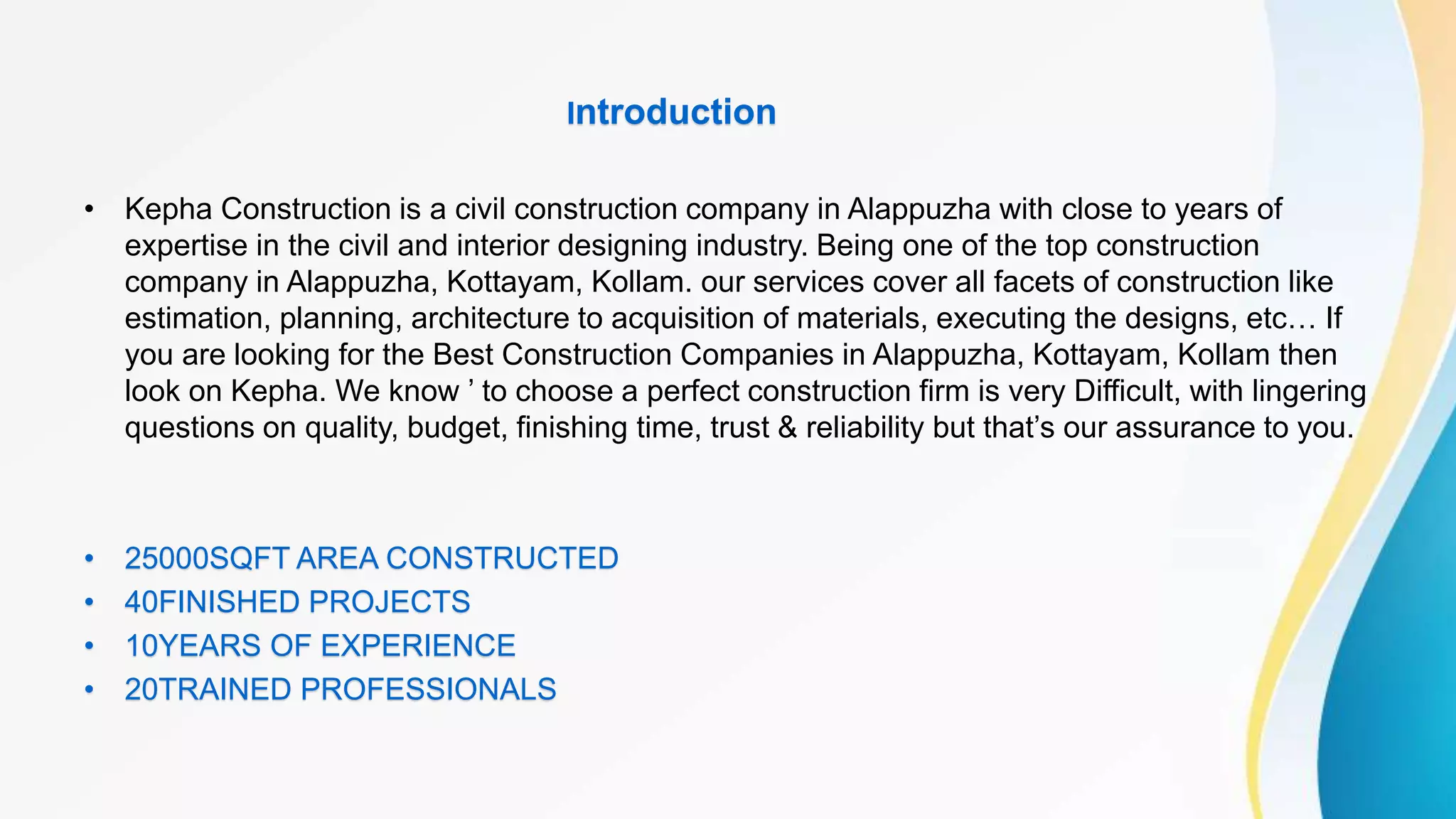 Kepha constructions ppt | PPT