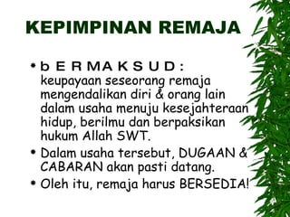 Kepimpinan Remaja | PPT