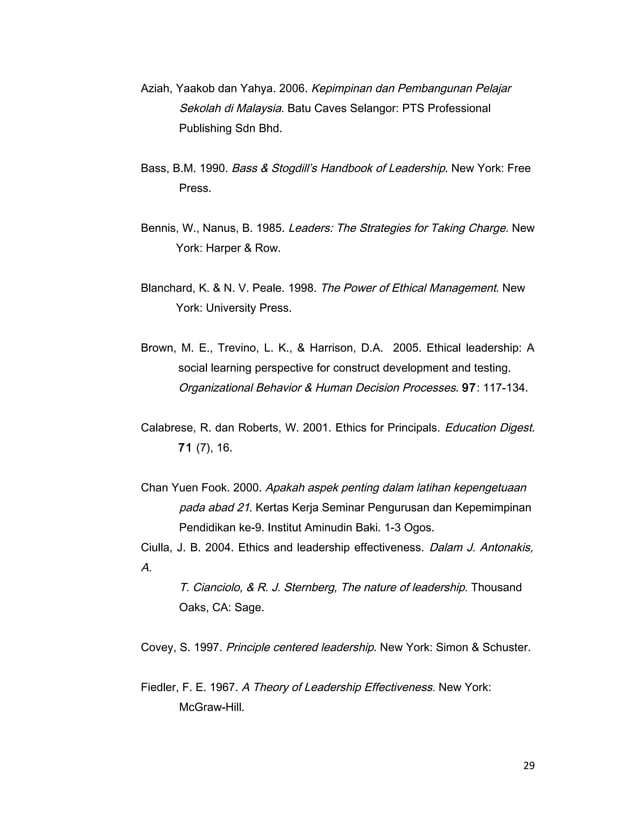 Kepimpinan beretika dalam organisasi sekolah | DOC