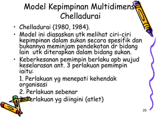 PSIKOLOGI SUKAN Kepimpinan dlm sukan | PPT