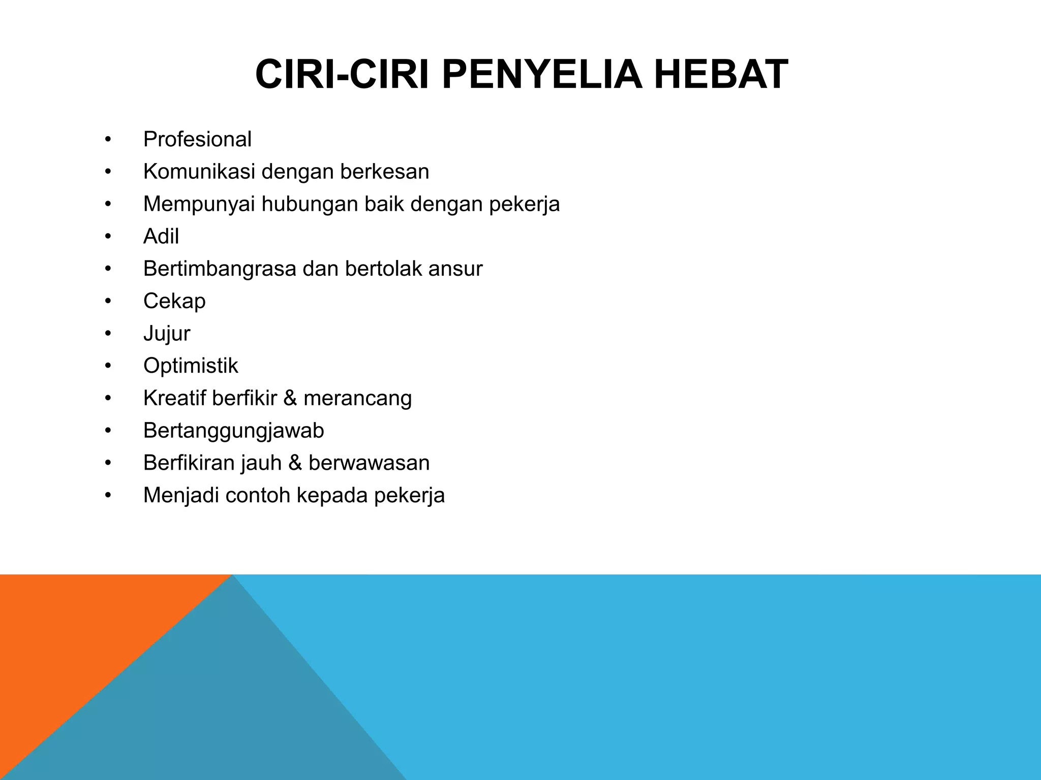 Kepimpinan & penyeliaan berkesan | PPTX