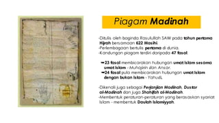 Kepimpinan Rasulullah SAW di Madinah | PPTX