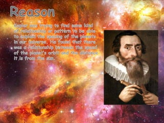 Johannes Kepler and his laws | PPTX | Space and Astronomy | Science