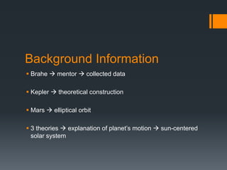Johannes Kepler and his laws | PPTX | Space and Astronomy | Science