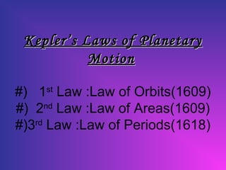 Keplers law | PPT