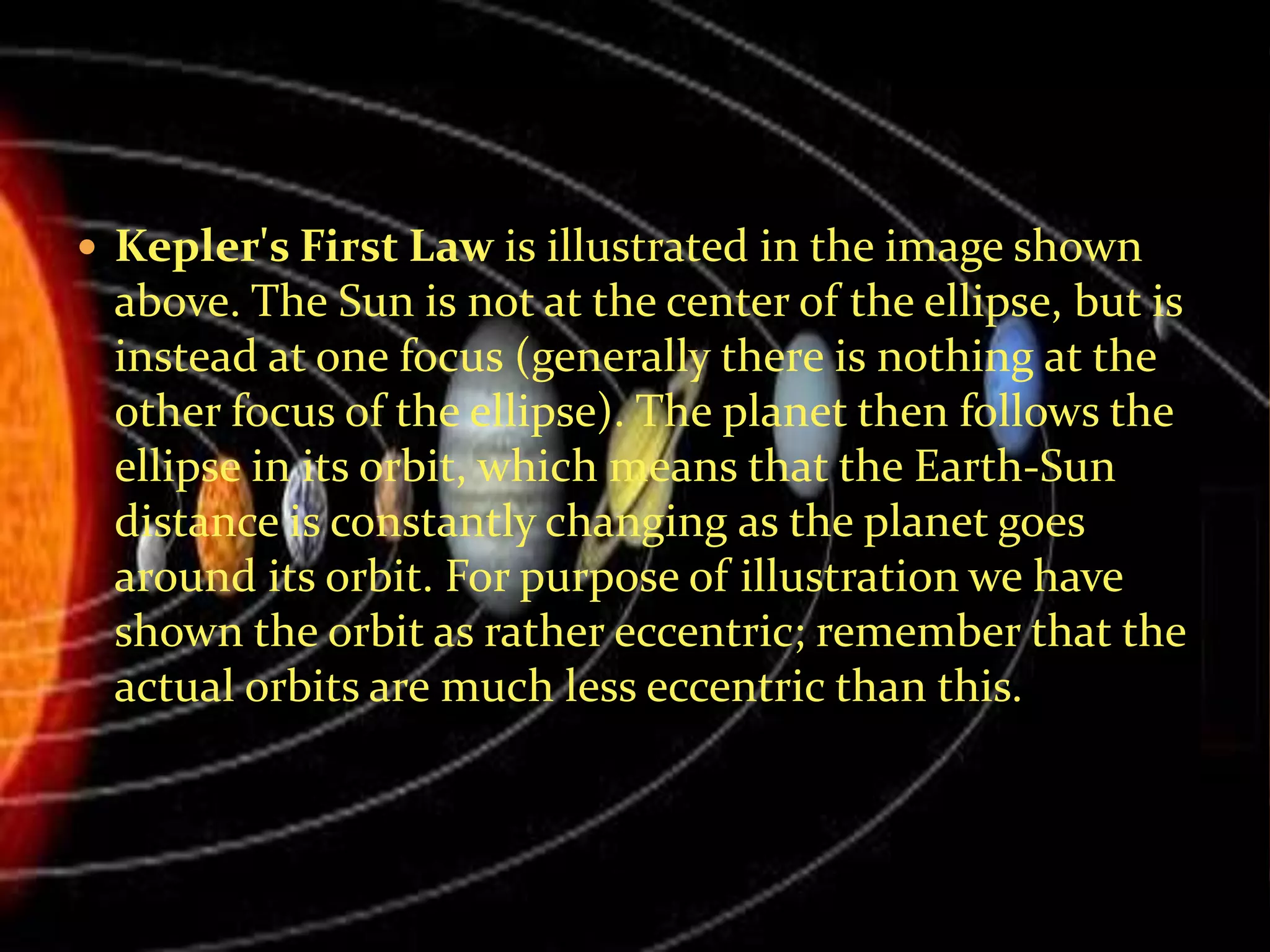 Kepler's law of planetary motion | PPTX