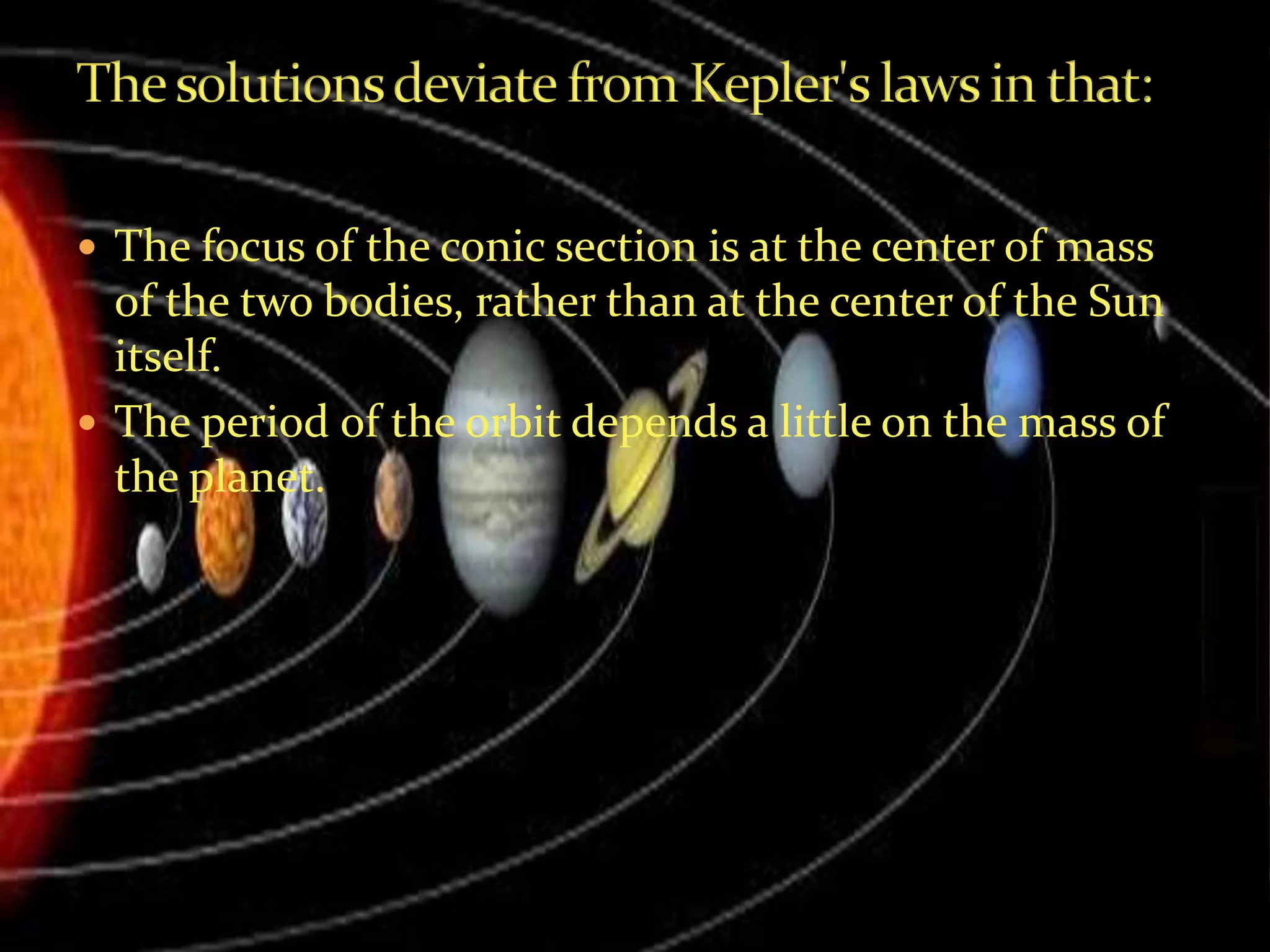 Kepler's law of planetary motion | PPTX