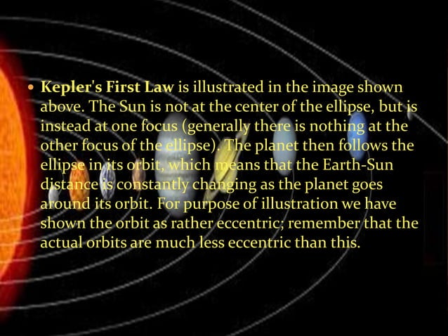 Kepler's law of planetary motion | PPTX