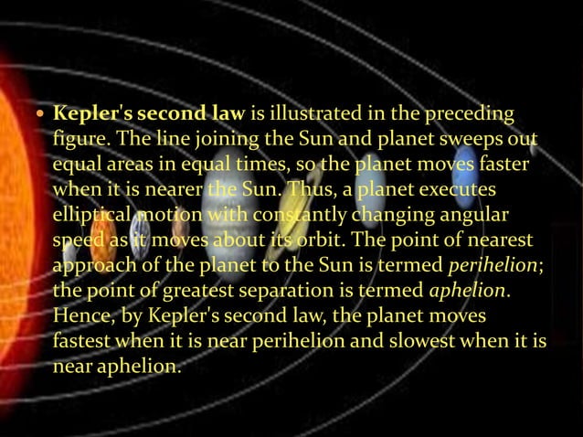 Kepler's law of planetary motion | PPTX