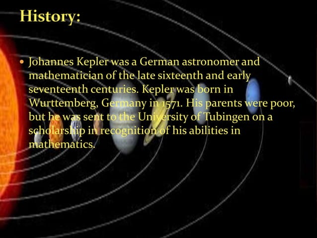 Kepler's law of planetary motion | PPTX