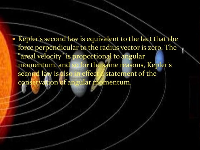 Kepler's law of planetary motion | PPTX