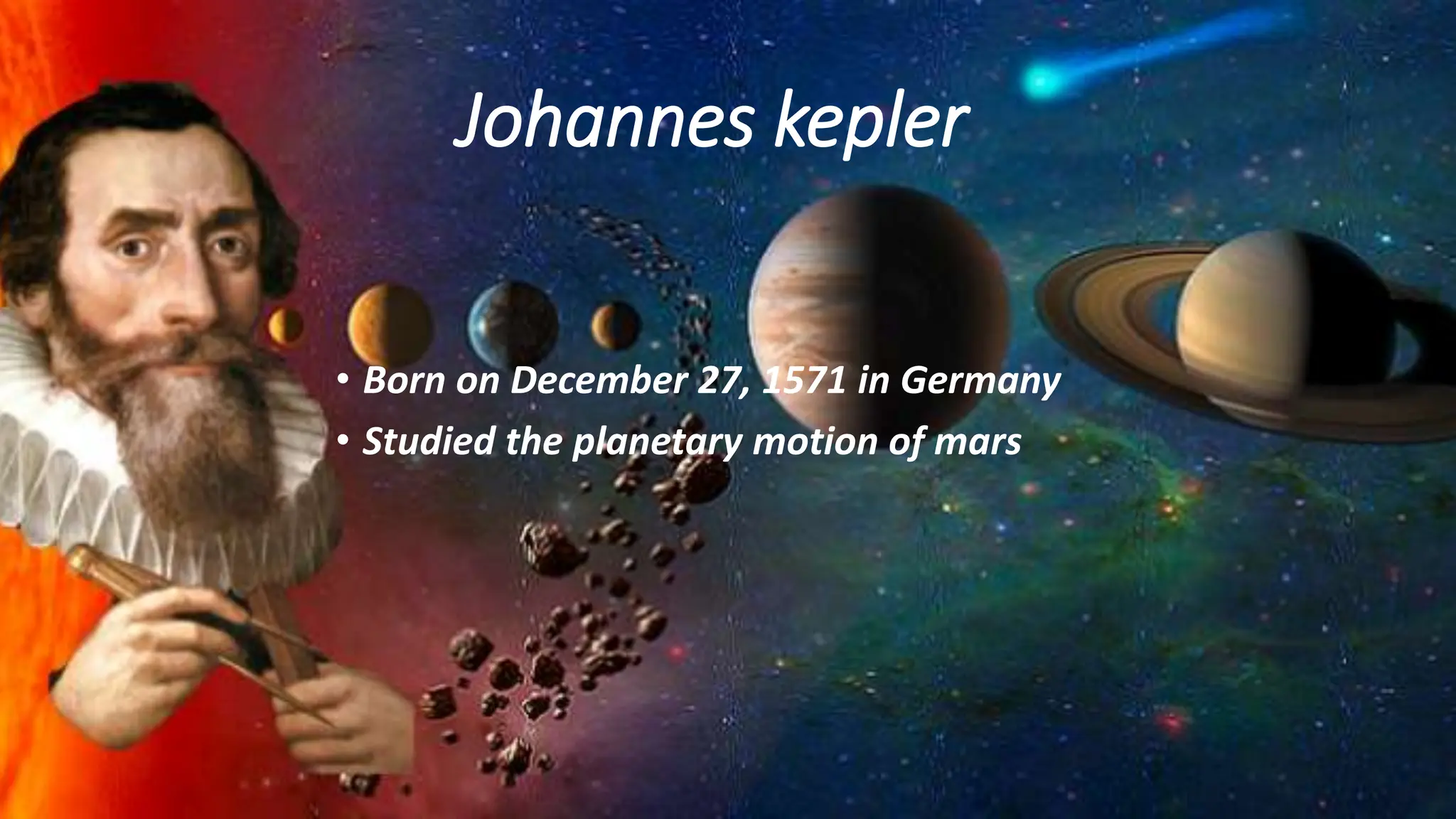 Kepler's law of planetary motion.pptx for education | PPT