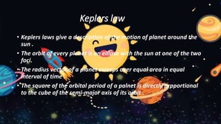Kepler's law of planetary motion.pptx for education | PPT