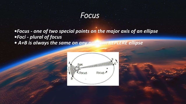 Kepler's law of planetary motion.pptx for education | PPT