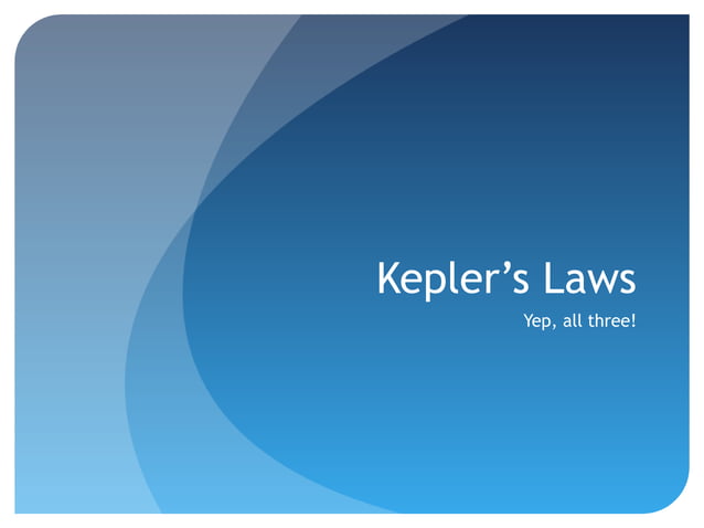Keplers laws | PPT