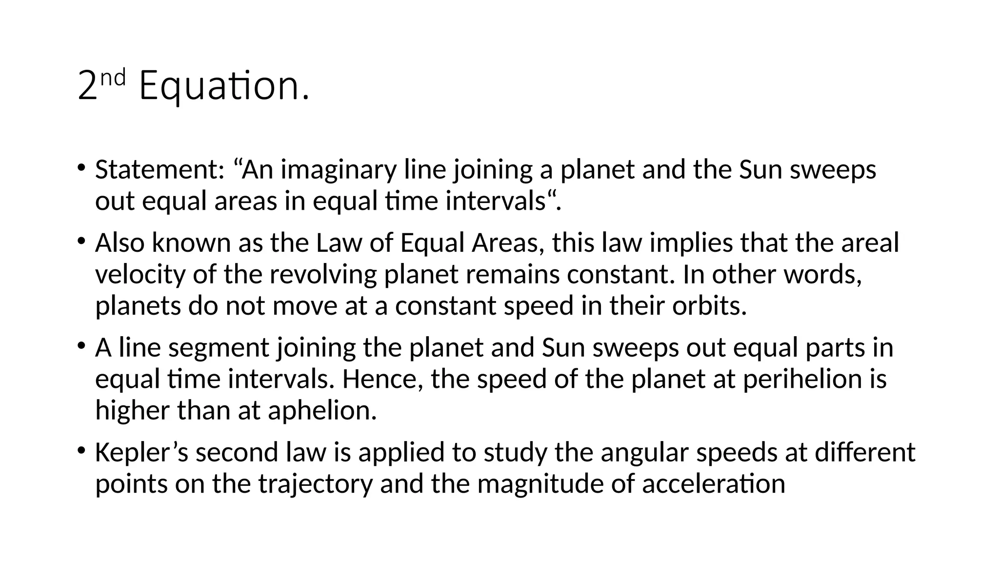 Kepler's laws of orbital motions 1st,2nd,3rd .pptx