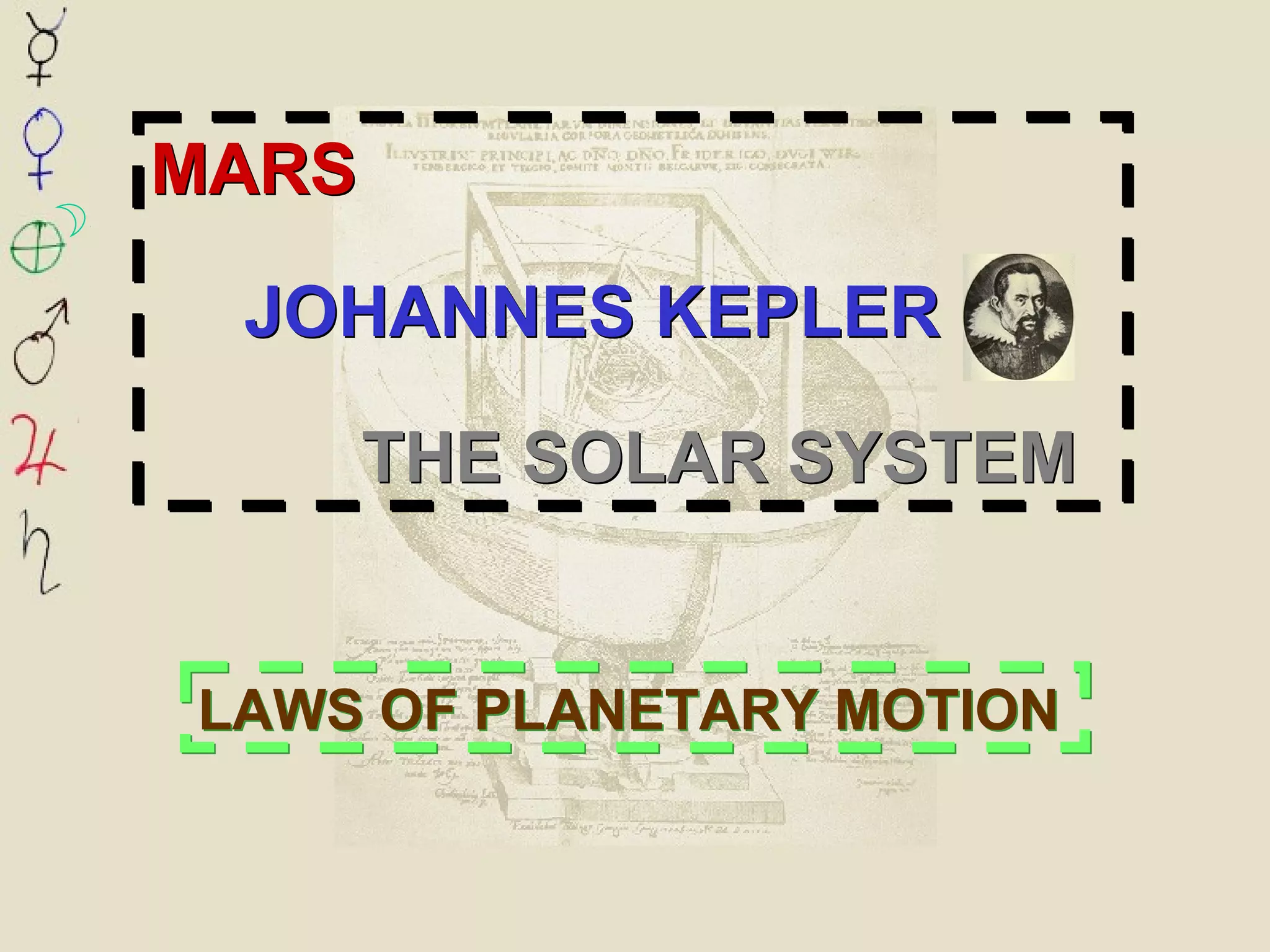 Kepler's laws of planetary motion | PPT